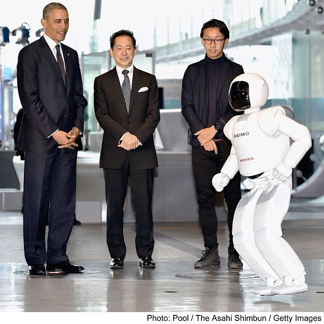 @Honda: ASIMO® met President Barack Obama last week and showed off some ...
