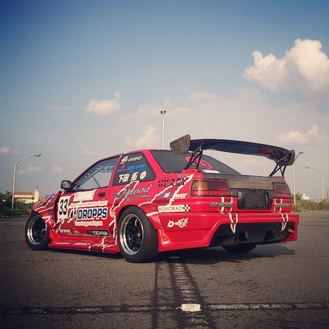 @Work Wheels Japan: Shooting DROPPS Toyota AE86 N2 on WORK Meister S1 ...