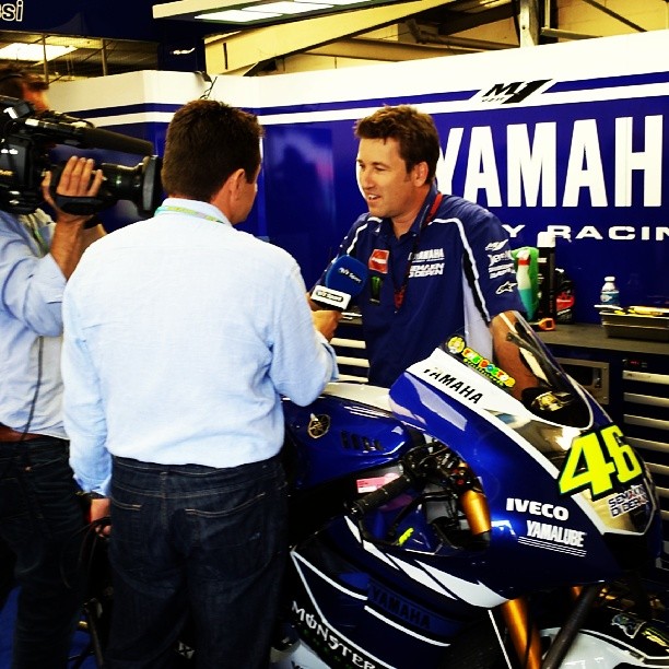 @Yamaha MotoGP: Alex Briggs during an interview with the British ...