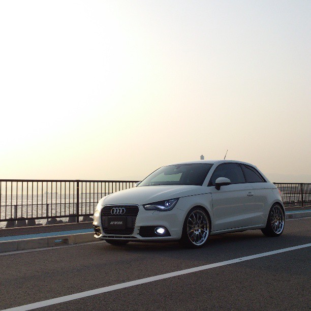 @Work Wheels Japan: Sunset shooting of the B-west Audi A1 fitted with ...
