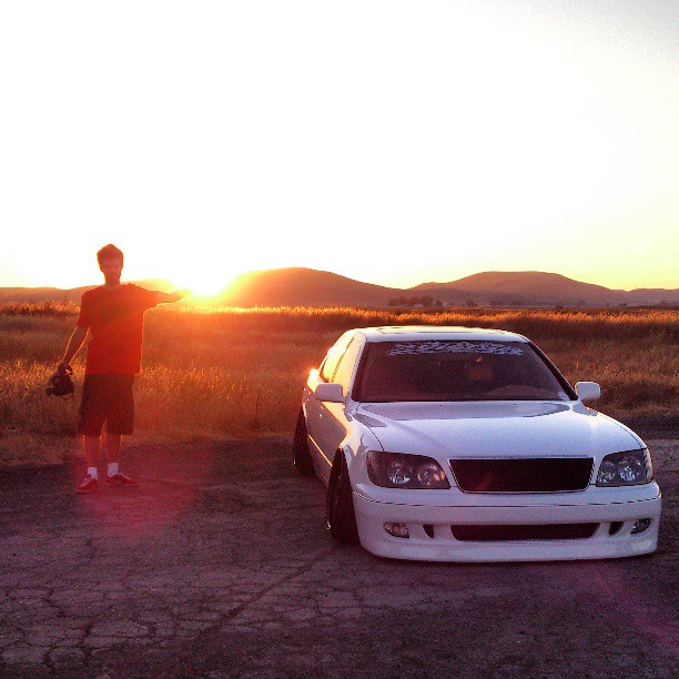@Work Wheels Japan: Sunset shooting of @sn_elvis Lexus LS 400, the ...