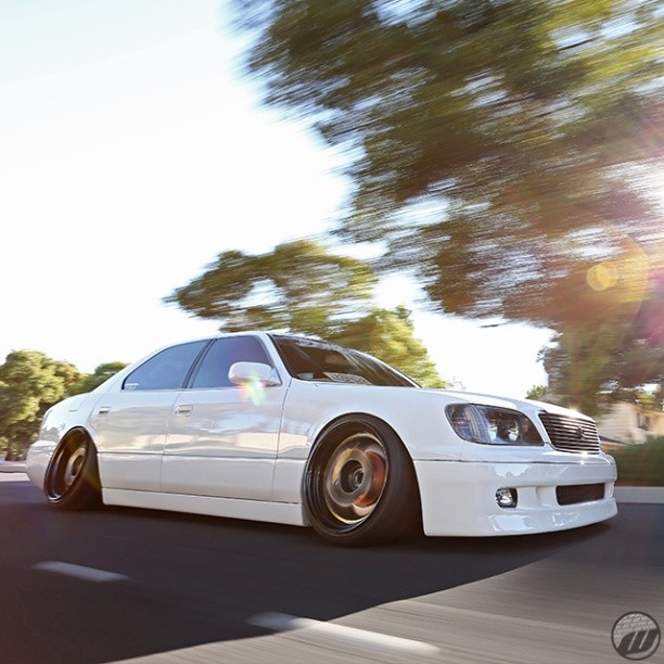 @Work Wheels Japan: StanceNation Elvis' Lexus LS 400 on WORK Meister S1 ...