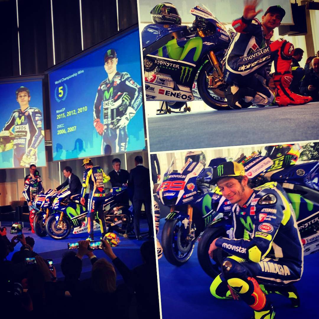 @Yamaha MotoGP: @jorgelorenzo99 and @valeyellow46 showing his new ...