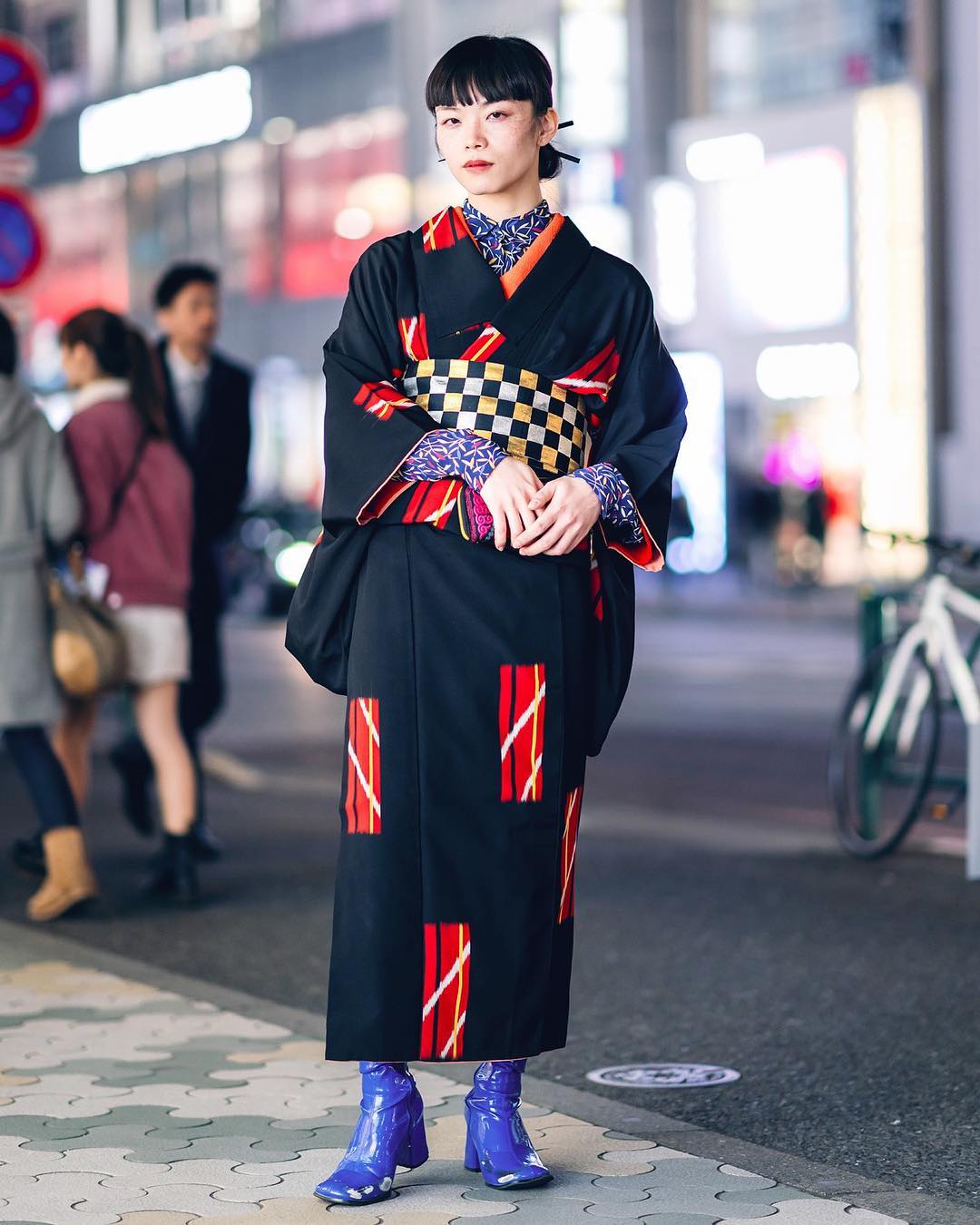 Tokyo Fashion: Japanese model @Yu_Ishizuka on the street in Harajuku ...