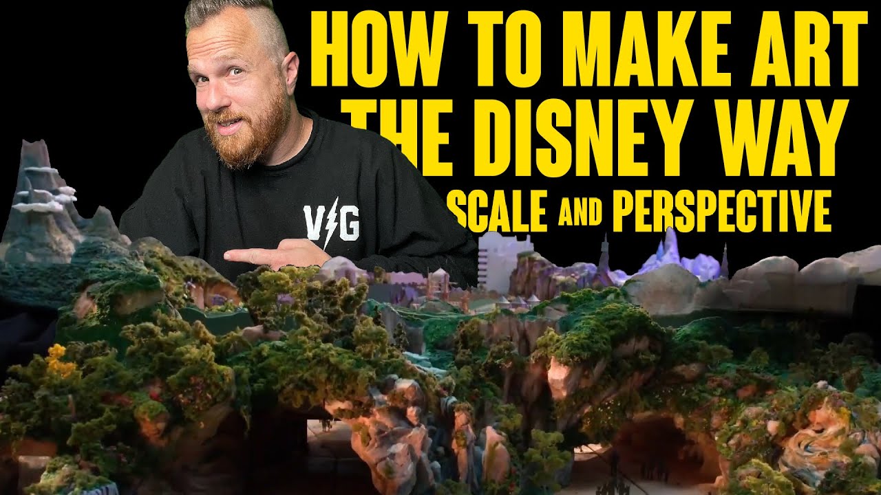 How To Make Art The Disney Way | Scale And Perspective Tricks of ...