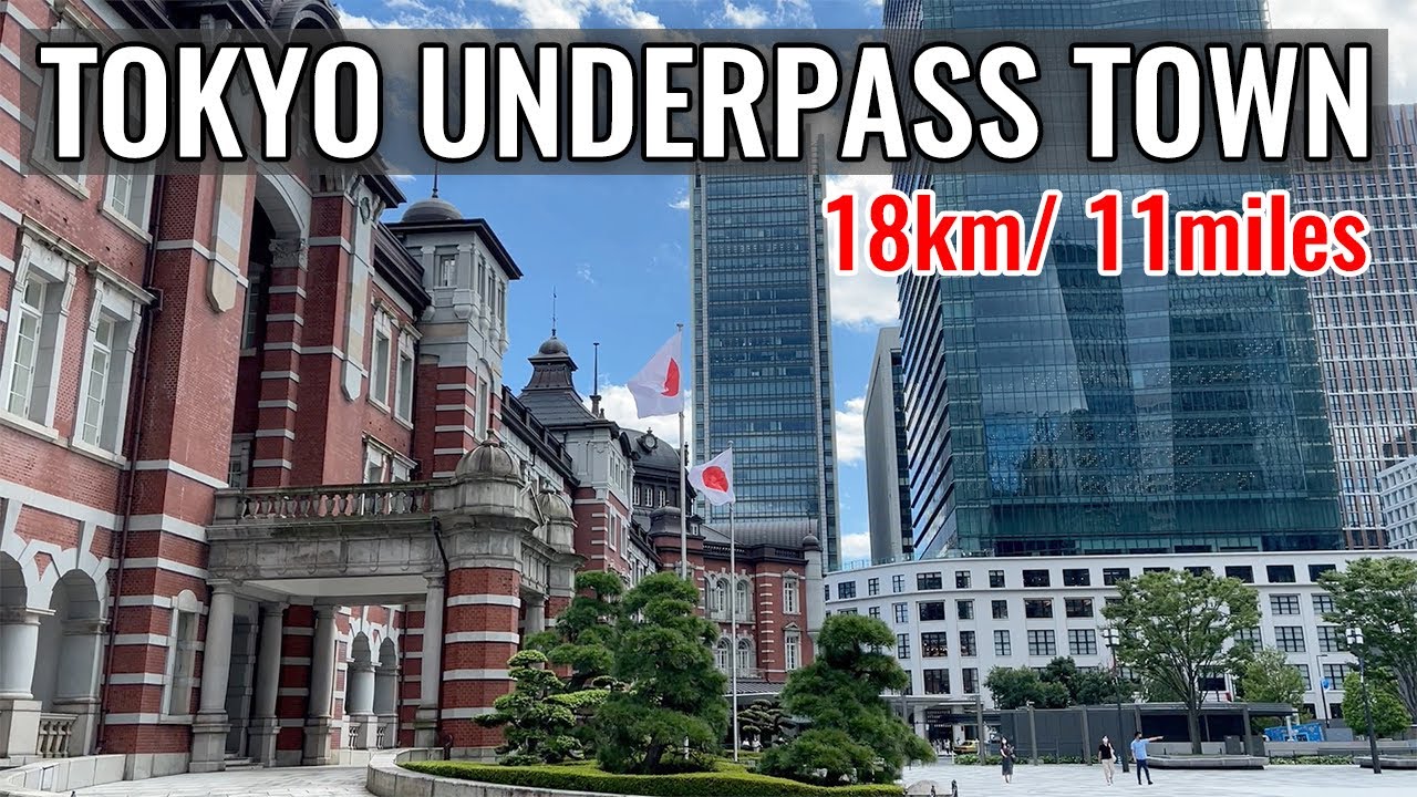 Exploring The Longest Underpass in Tokyo, Walking to Ginza Station ...