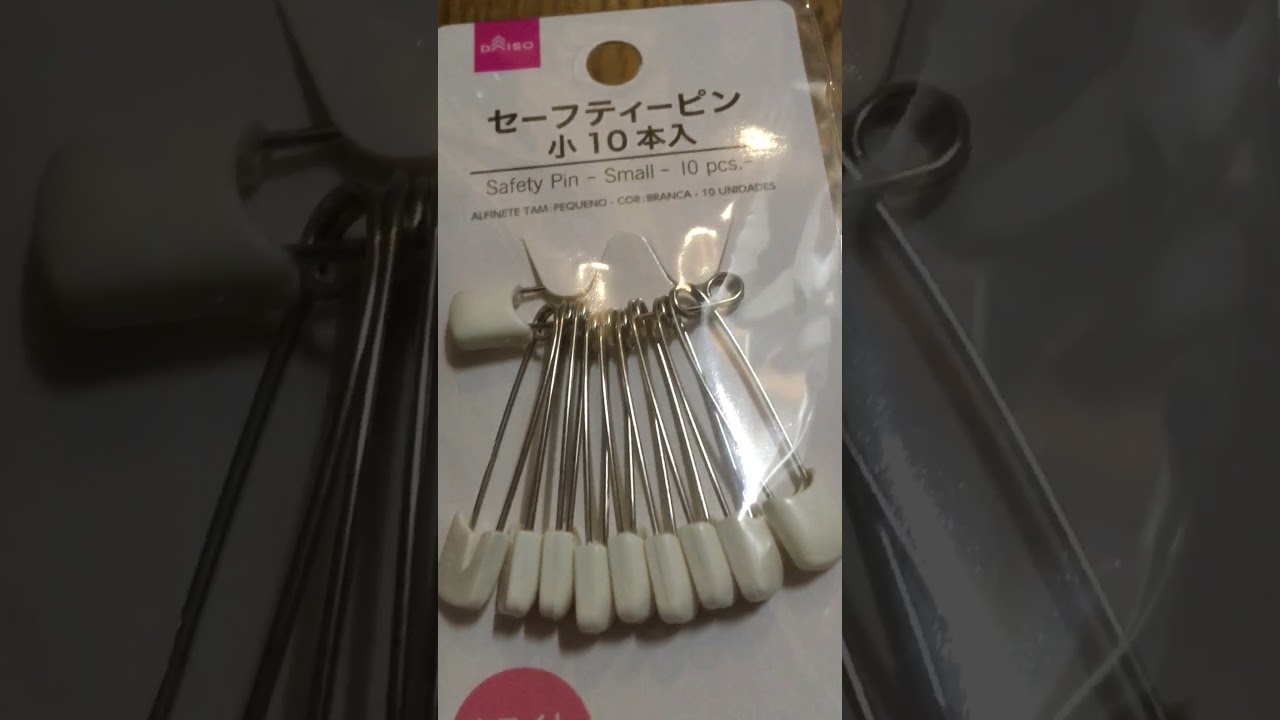 #Safety #pin #Daiso Japan #安全ピン #ダイソー - Alo Japan