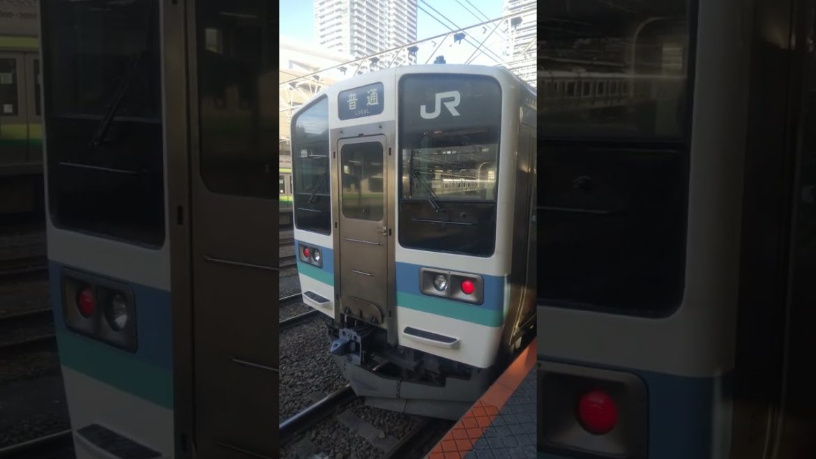【八王子駅】中央本線（211系電車）篠ノ井線直通 松本駅行の入線（東京都・鉄道）JR EAST Chuo Main Line at Hachioji Station Tokyo JAPAN ...