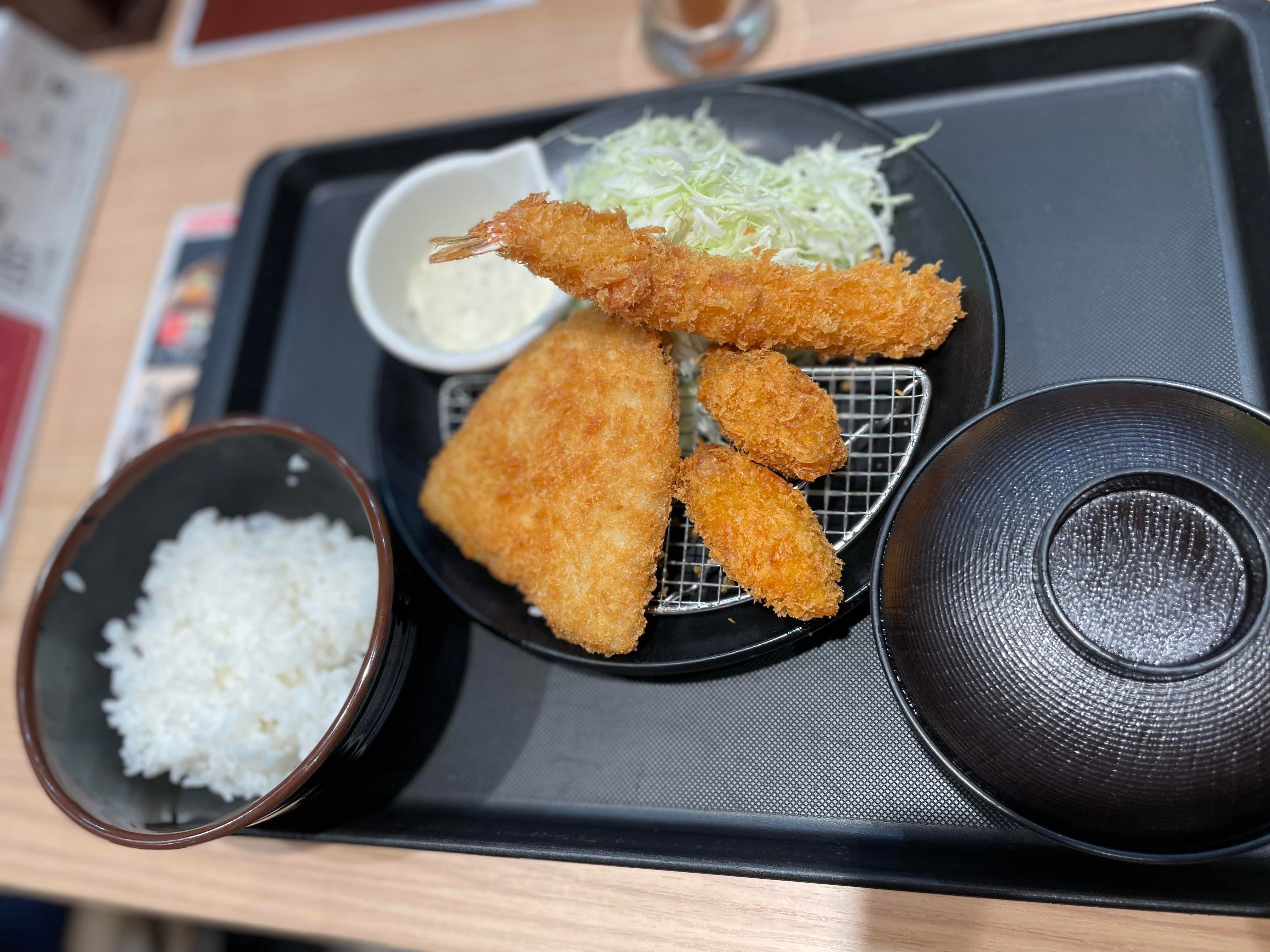 Matsunoya again! Tempura, kaki furai and aji furai - Alo Japan All ...