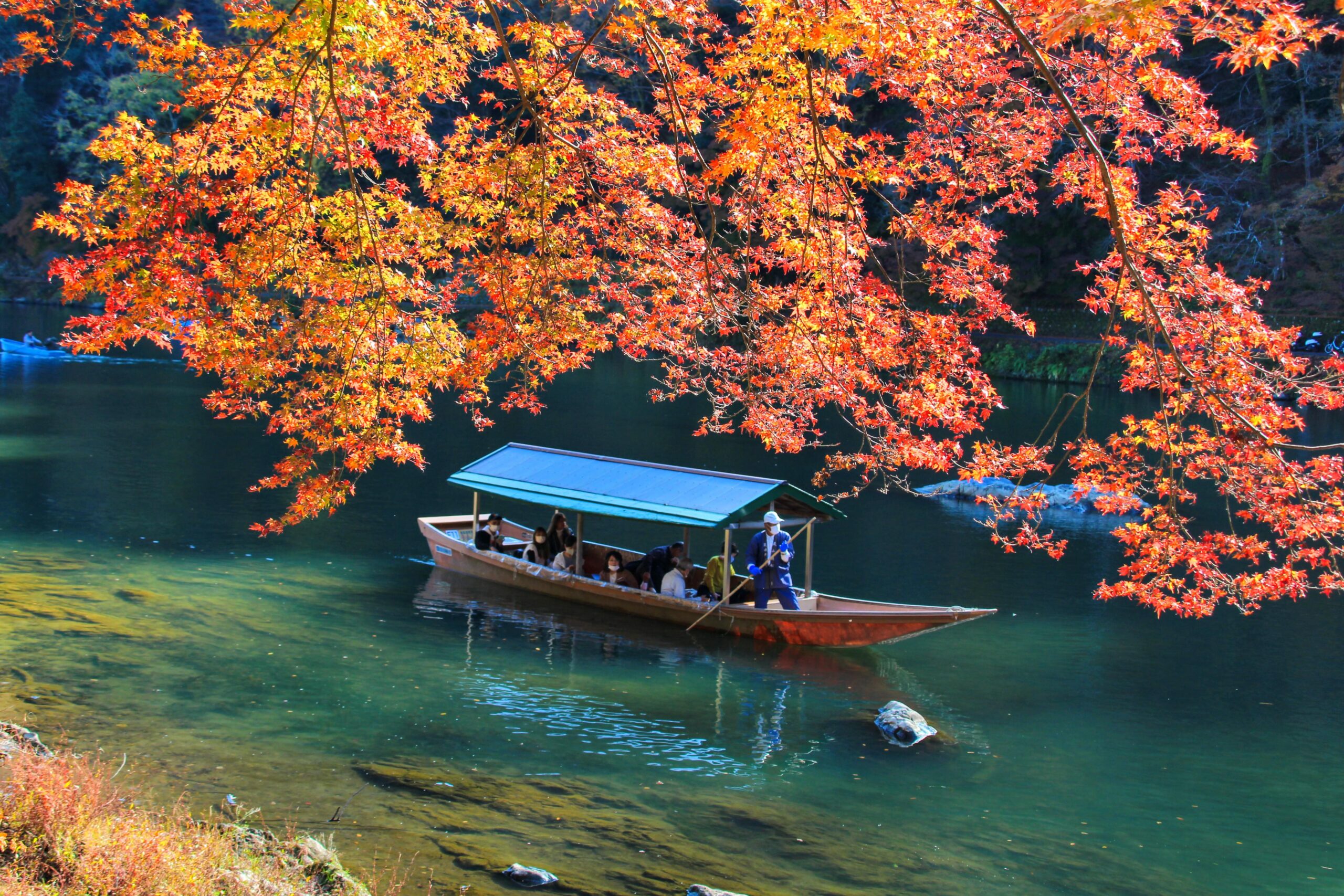 Cruising down Hozugawa River in Arashiyama, two years ago today (Kyoto ...