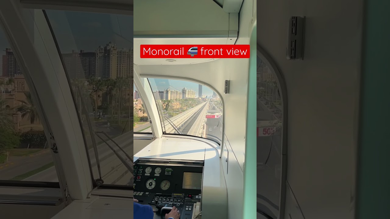 Dubai’s Monorail front view #dubai #dubailife #monorail #palm # ...