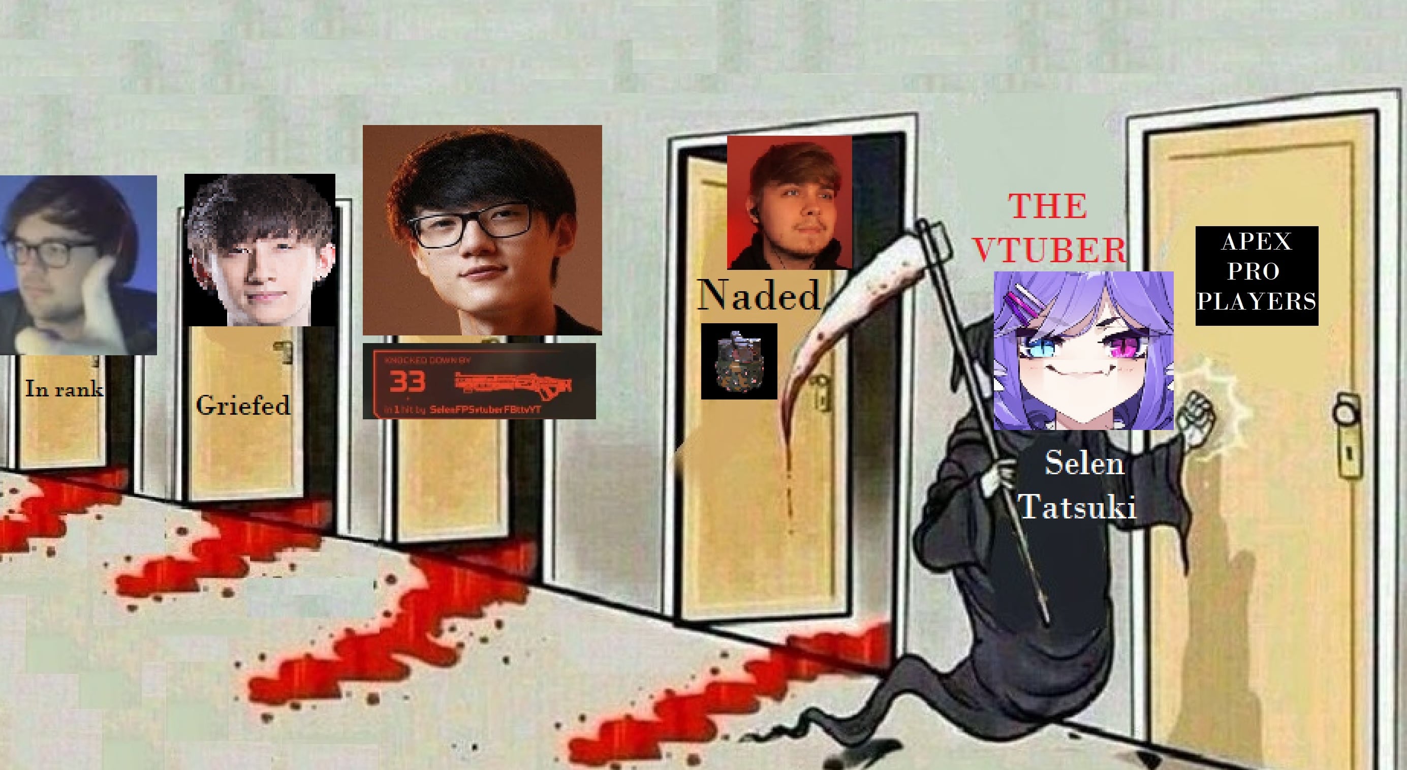 Selen Tatsuki in her career as THE VTUBER so far against the Apex Pro ...
