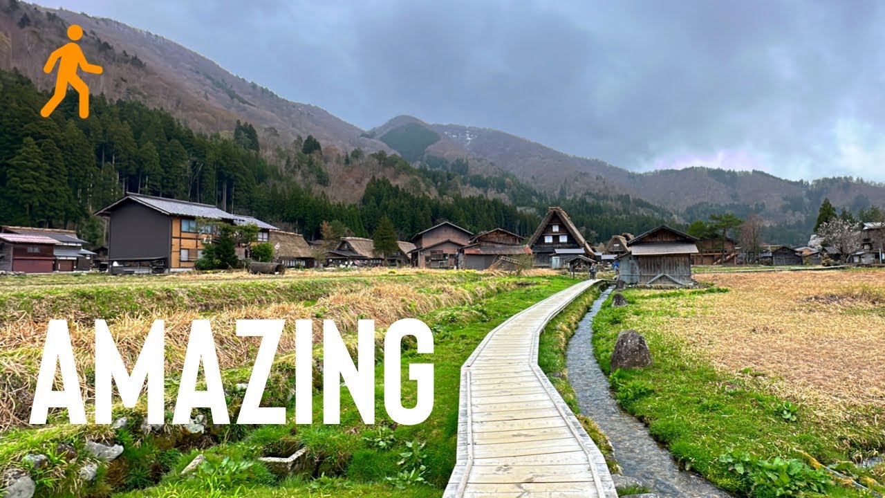Exploring Shirakawa-Go - Amazing Japanese Village - 4K walk - Alo Japan