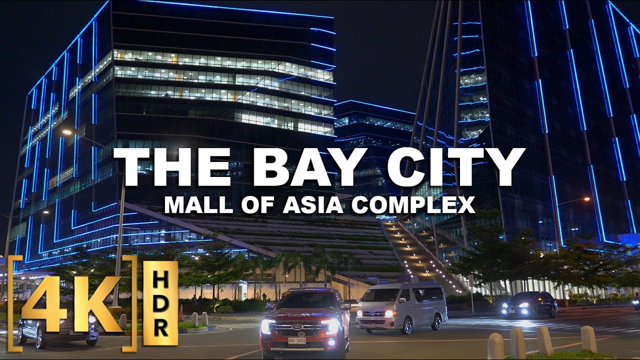 The Advanced City of Mall of Asia Complex | Bay City Night Walking Tour | 4K HDR | Philippines ...