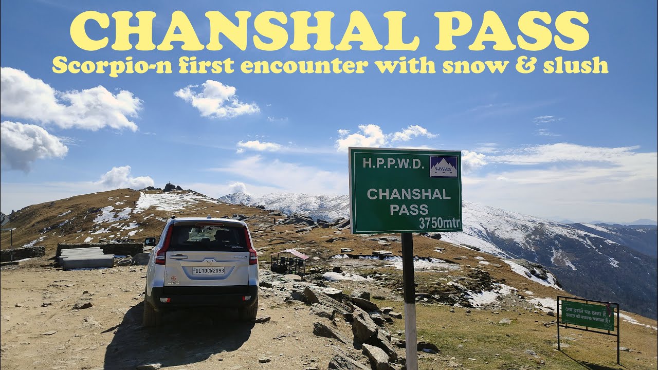 A day at Chanshal Pass || First drive on Snow and slush || First ...