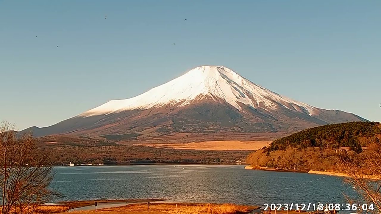【LIVE】山中湖からの「富士山ライブカメラ」 "mount fuji live camera" from Lake Yamanakako ...