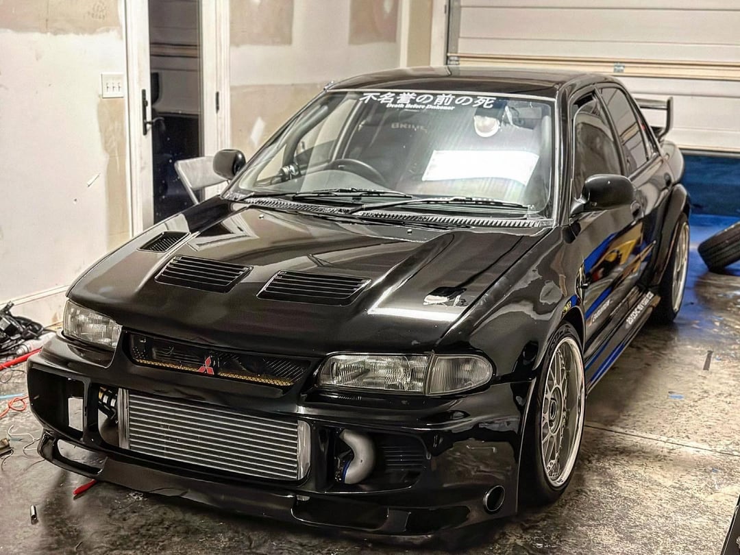 Finally have my widebody Evo II RS sitting on its new shoes - Alo Japan ...