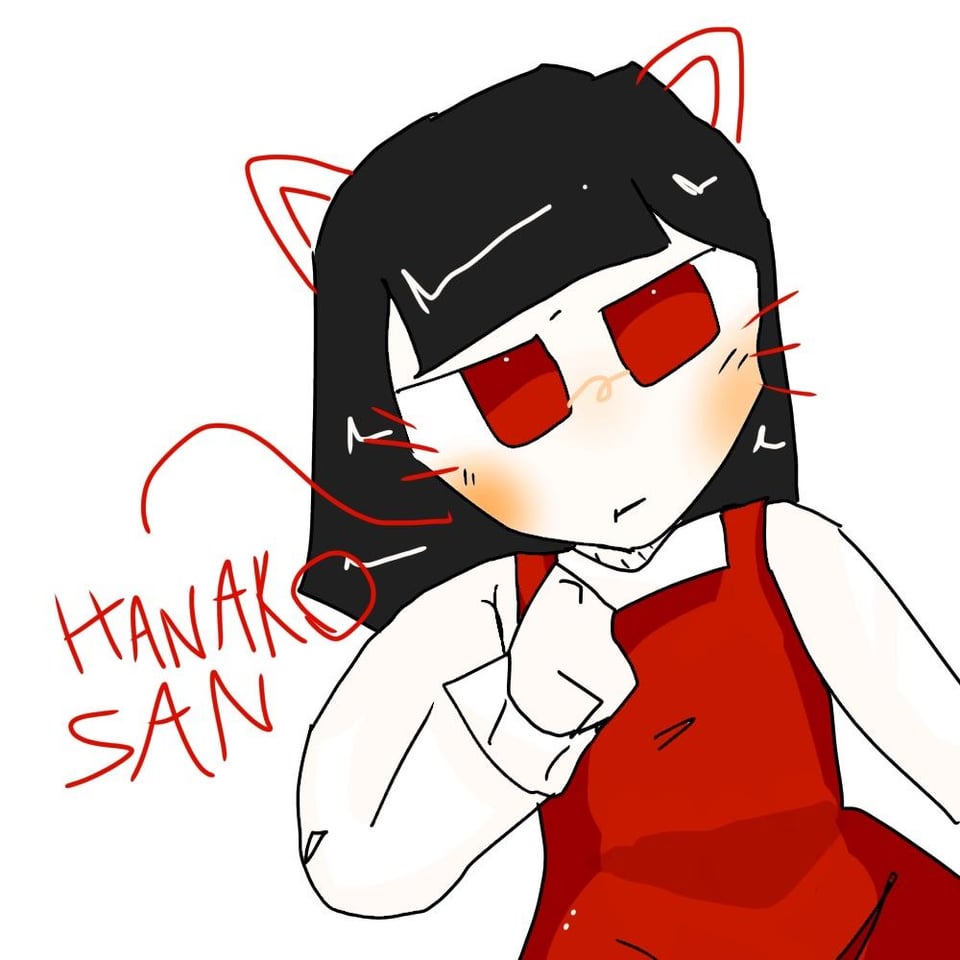 Hanako San Japanese urban legend bathroom ghost fanart - Alo Japan