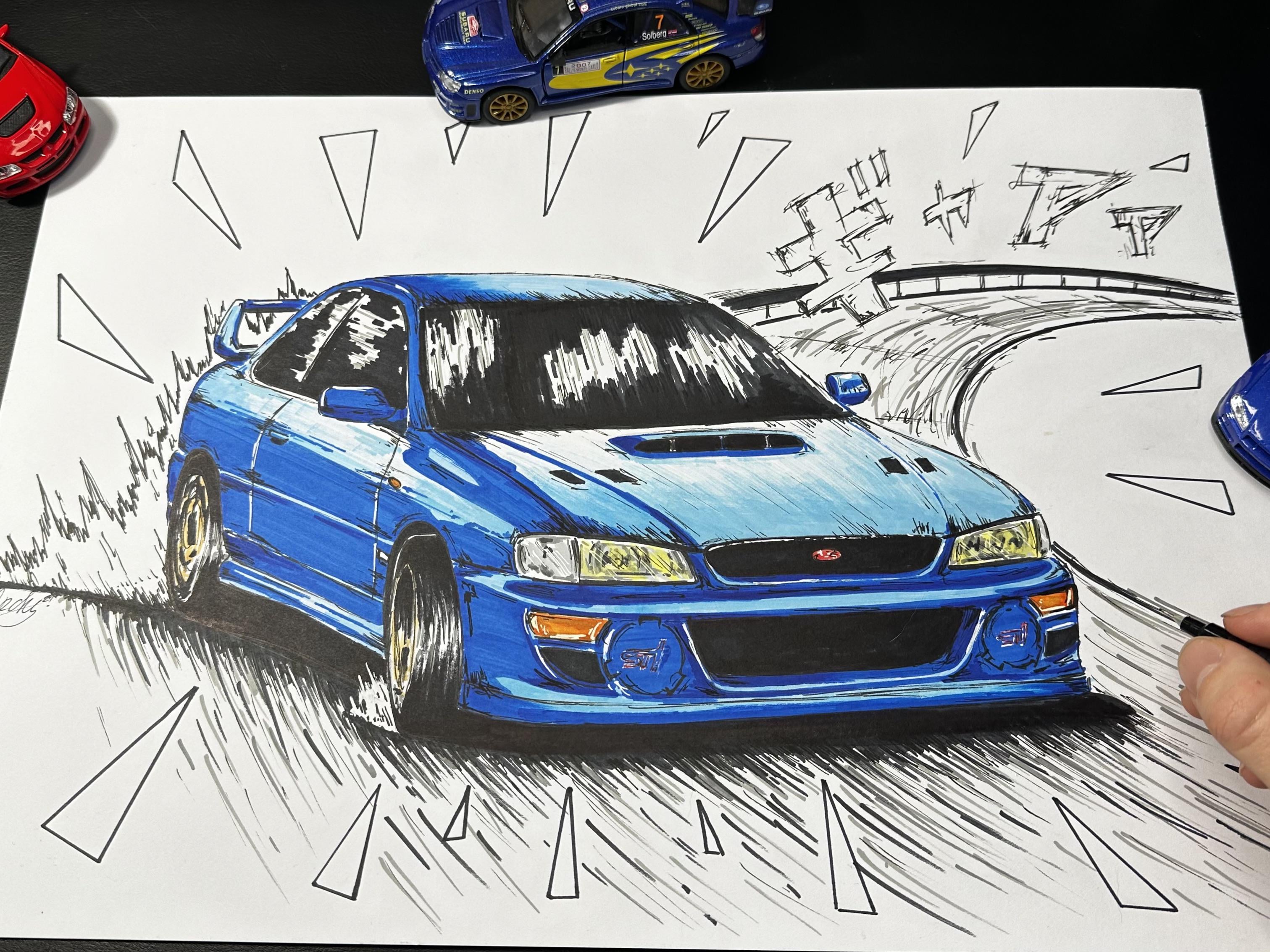 Made a new follow up drawing for Initial D type of drawings. What do ...