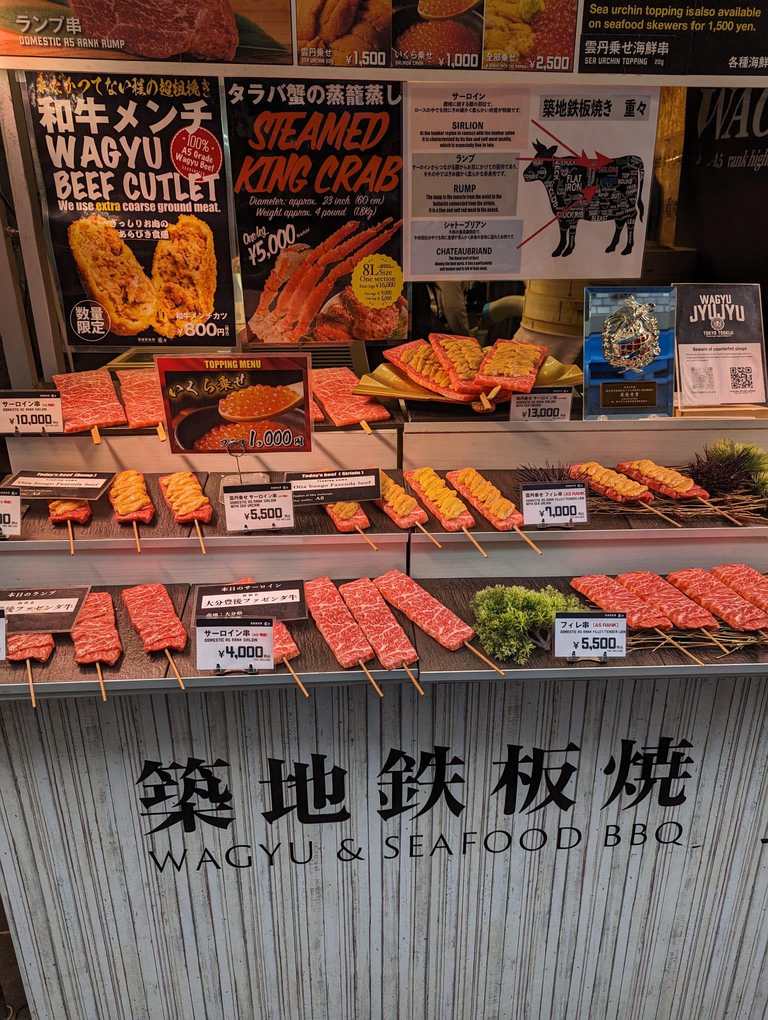 Teppan-yaki Jūjū at Tsukiji Outer Market in Tokyo - Alo Japan All About ...