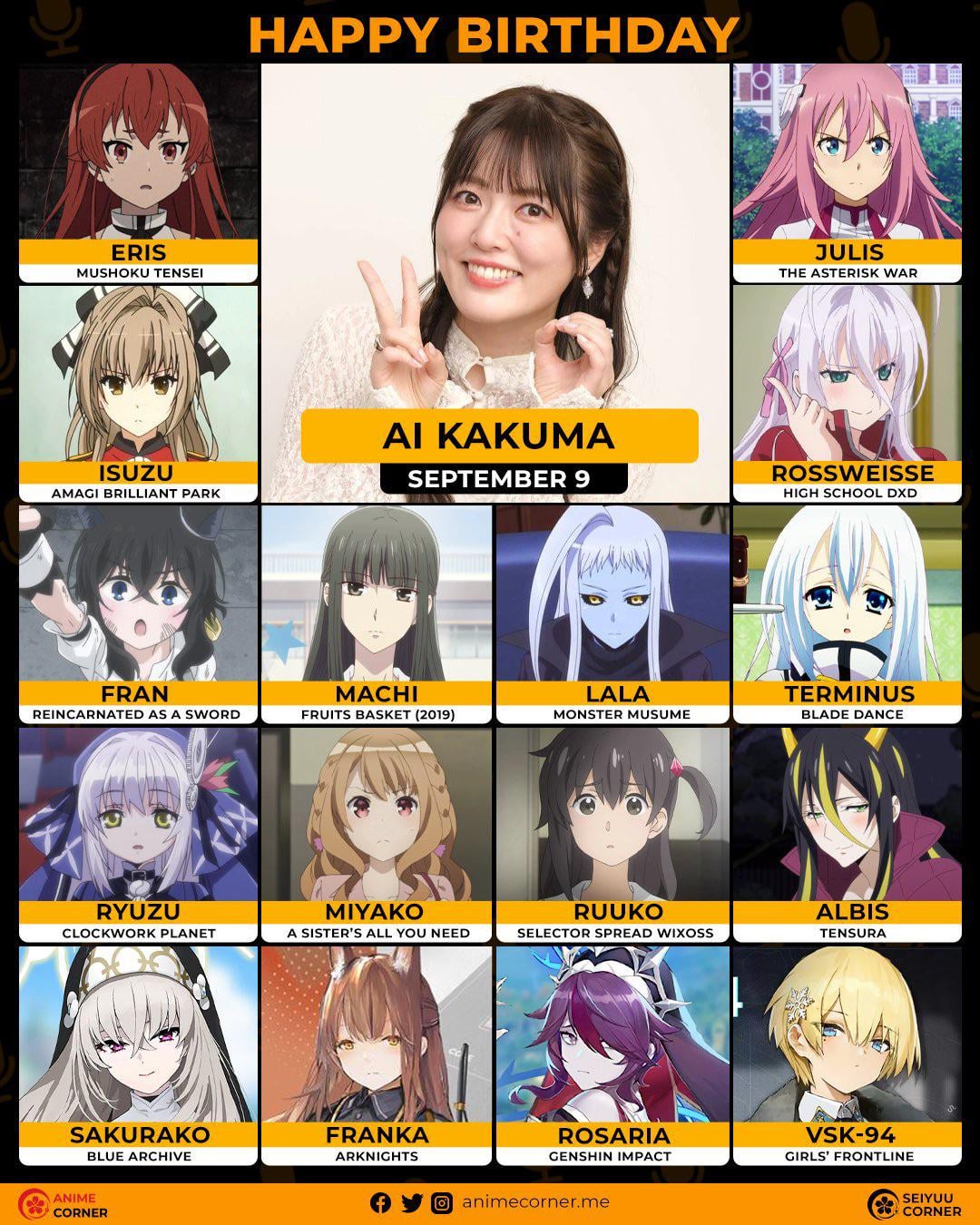Happy 36th birthday to Kakuma Ai! - Alo Japan