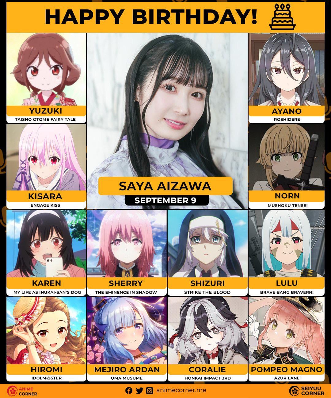 Happy 25th birthday to Aizawa Saya! - Alo Japan All About Japan