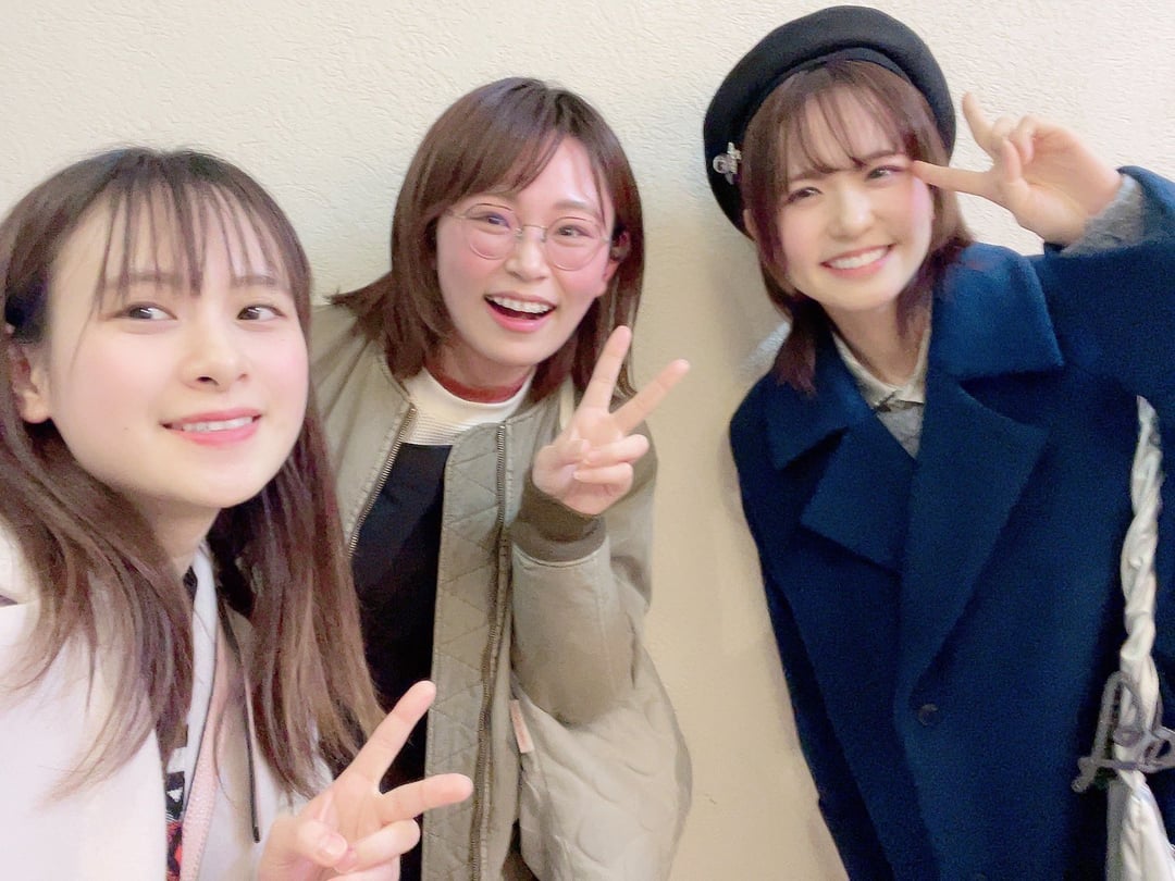 Tres Magia (Ikeda Misaki (Kaoruko), Kazama Mayuko (Sayo), Maeda Kaori (Haruka)) hanged out the ...