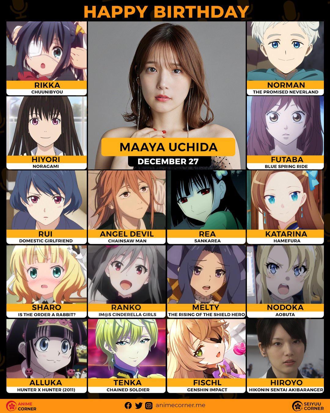 Happy 35th birthday Maaya Uchida! - Alo Japan