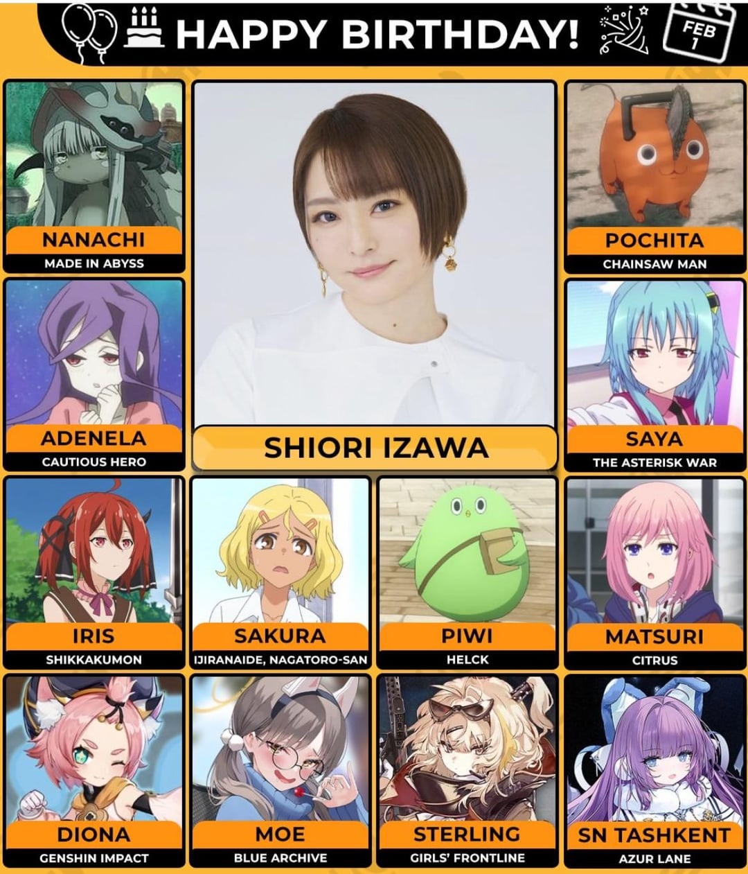 Happy Birthday To Shiori Izawa! (Also The Japanese VA Of Kiff’s ...