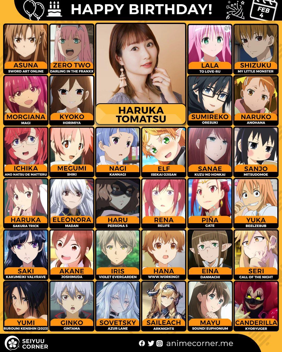 Happy 35th birthday Haruka Tomatsu! - Alo Japan All About Japan