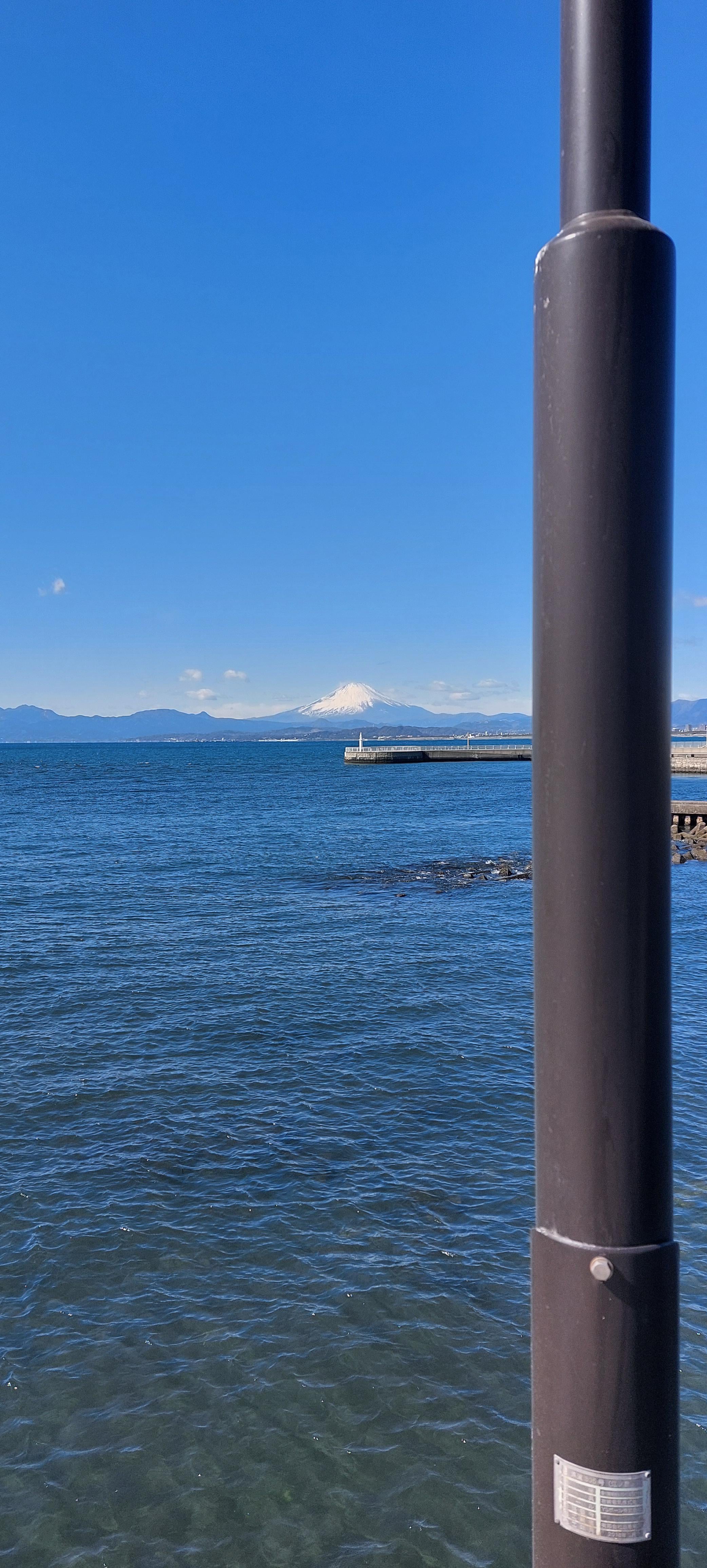 View of Mt. Fuji From The Bridge Going to Enoshima Island - Alo Japan