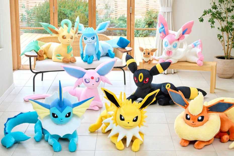 Japan: Life-sized Eevee and Eeveelution plushies coming soon - Alo ...