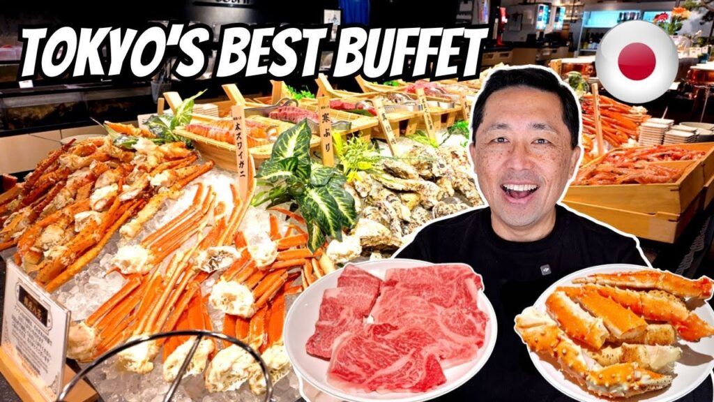 Incredible ALL YOU CAN EAT Seafood Buffet in Tokyo 🇯🇵 Ginza Happo Best ...